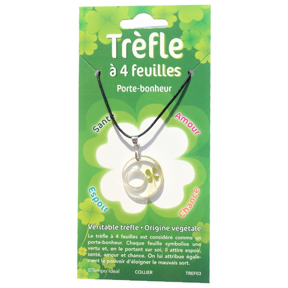 Pendentif Porte Bonheur Trèfle à 4 Feuilles - Bijoux, Esthétique et Femme